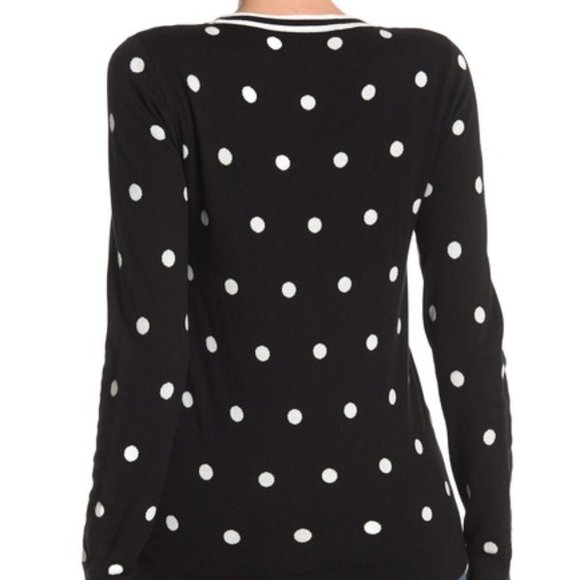 J Crew Sweaters New J Crew Polka Dot Crew Neck Pullover Xs Poshmark